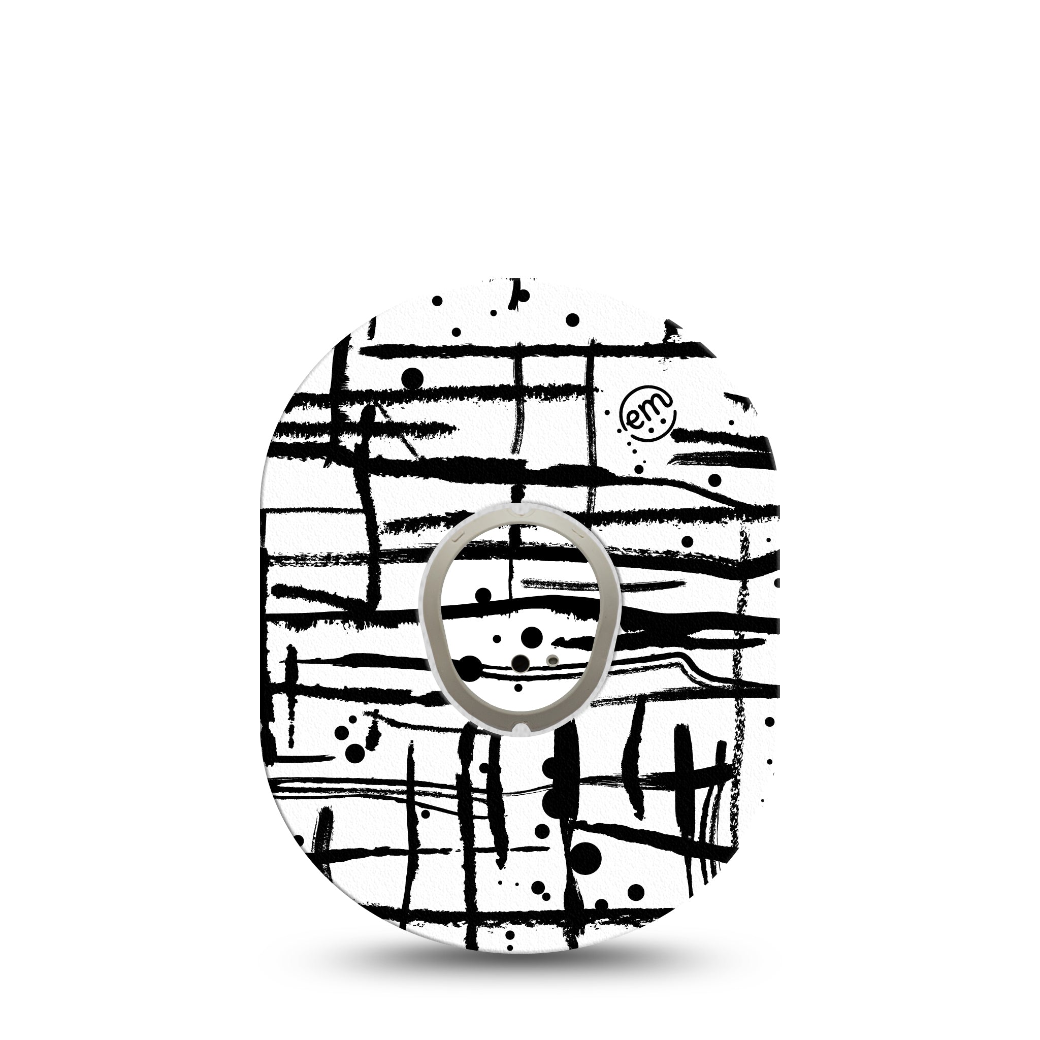 B&W Drip Dexcom G7 Transmitter Sticker - ExpressionMed