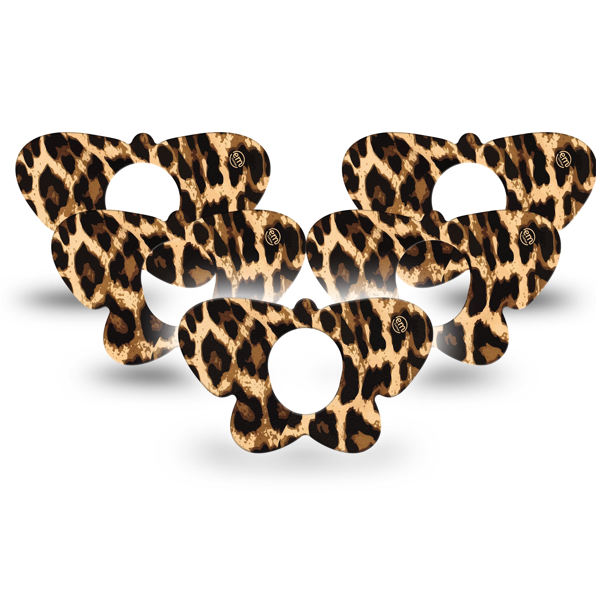 Leopard Print Butterfly Dexcom G7 Tape - ExpressionMed