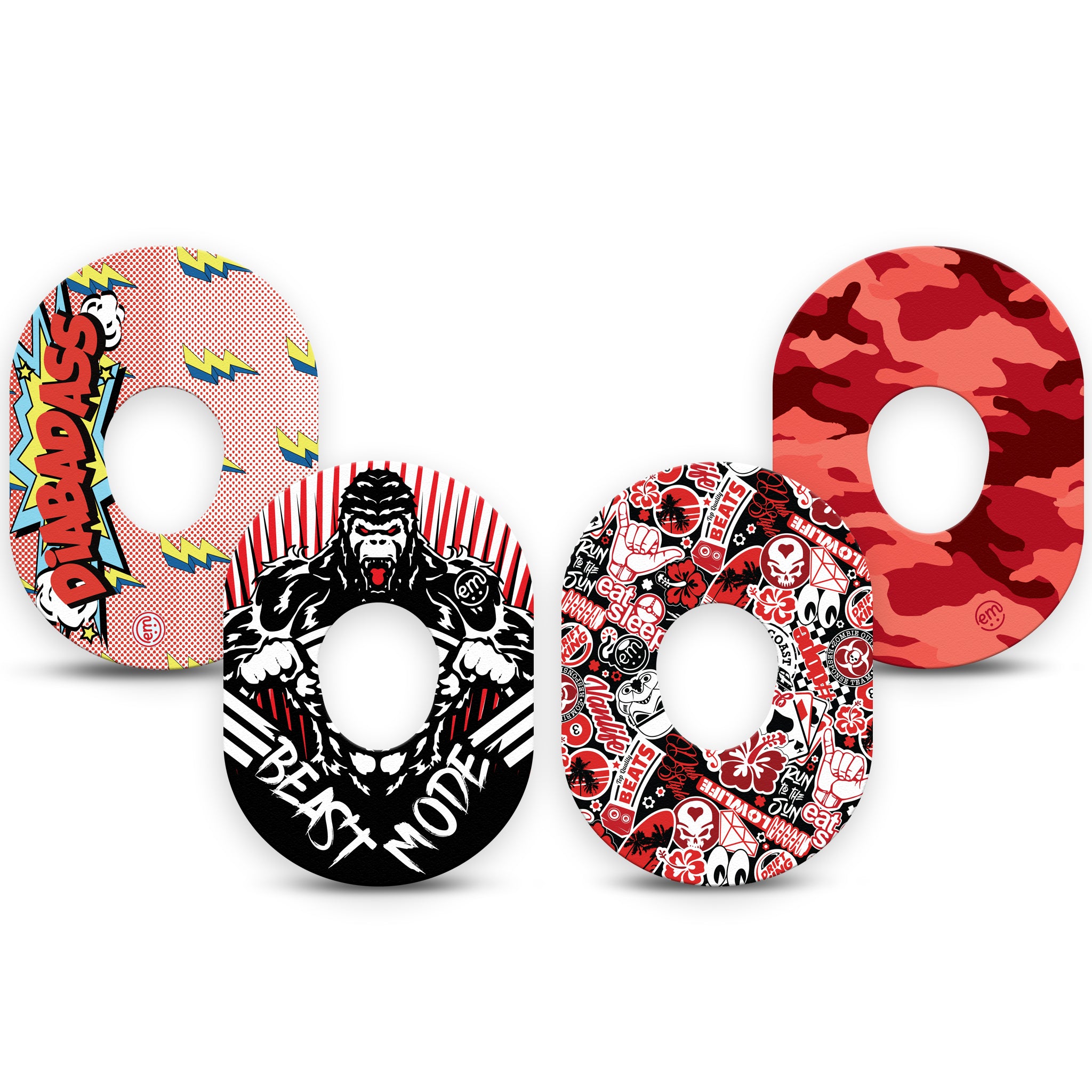 Red Variety Pack Dexcom G7 Tape - ExpressionMed