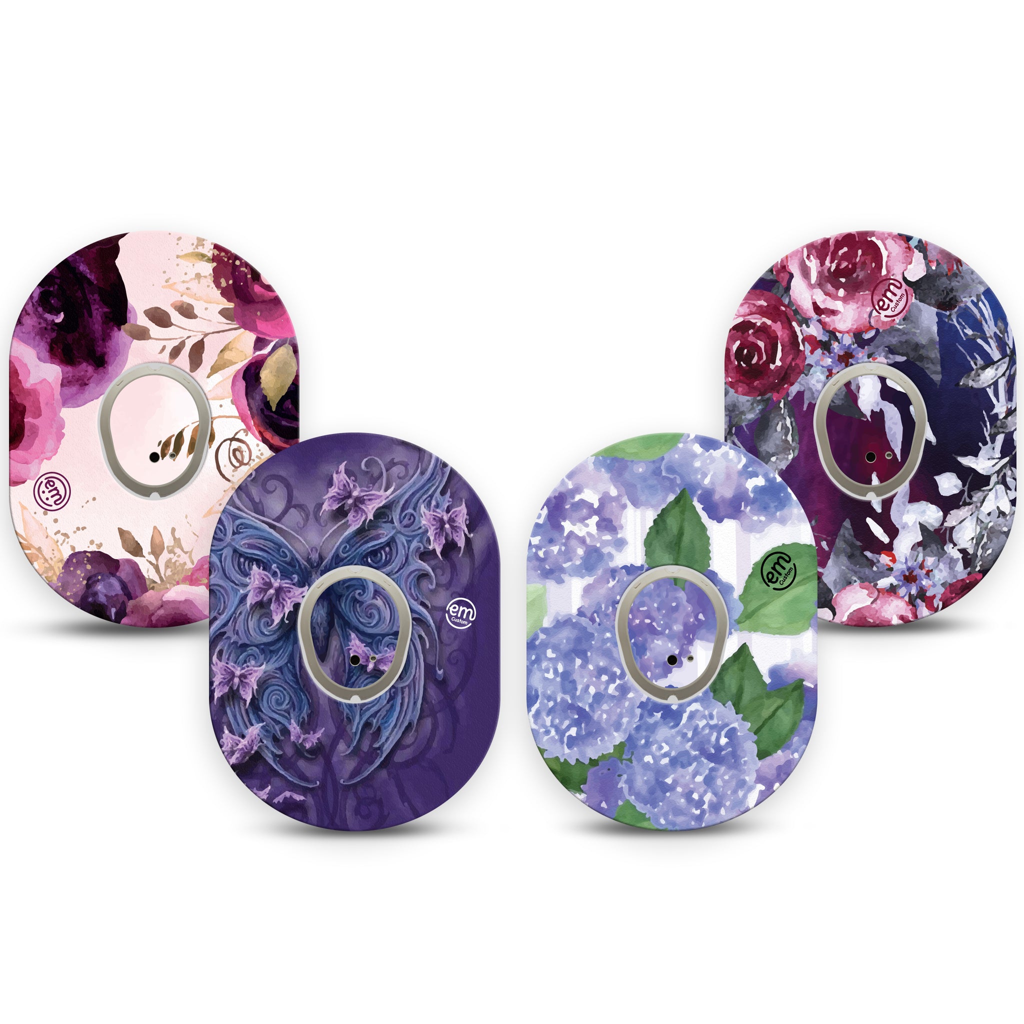 Purple Petals Variety Pack Dexcom G7 Transmitter Sticker - ExpressionMed