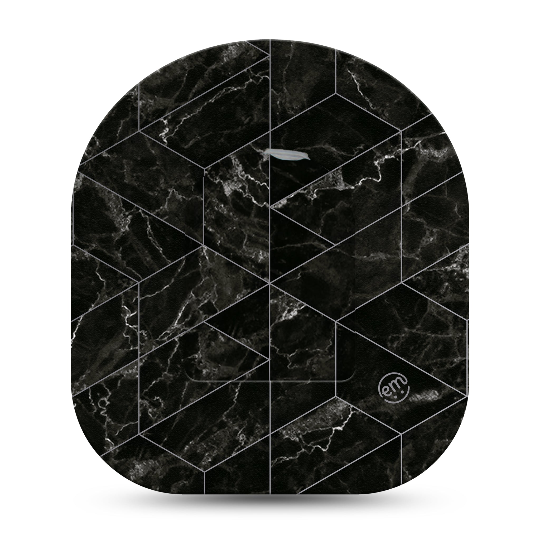 ExpressionMed Black Marble Omnipod Sticker