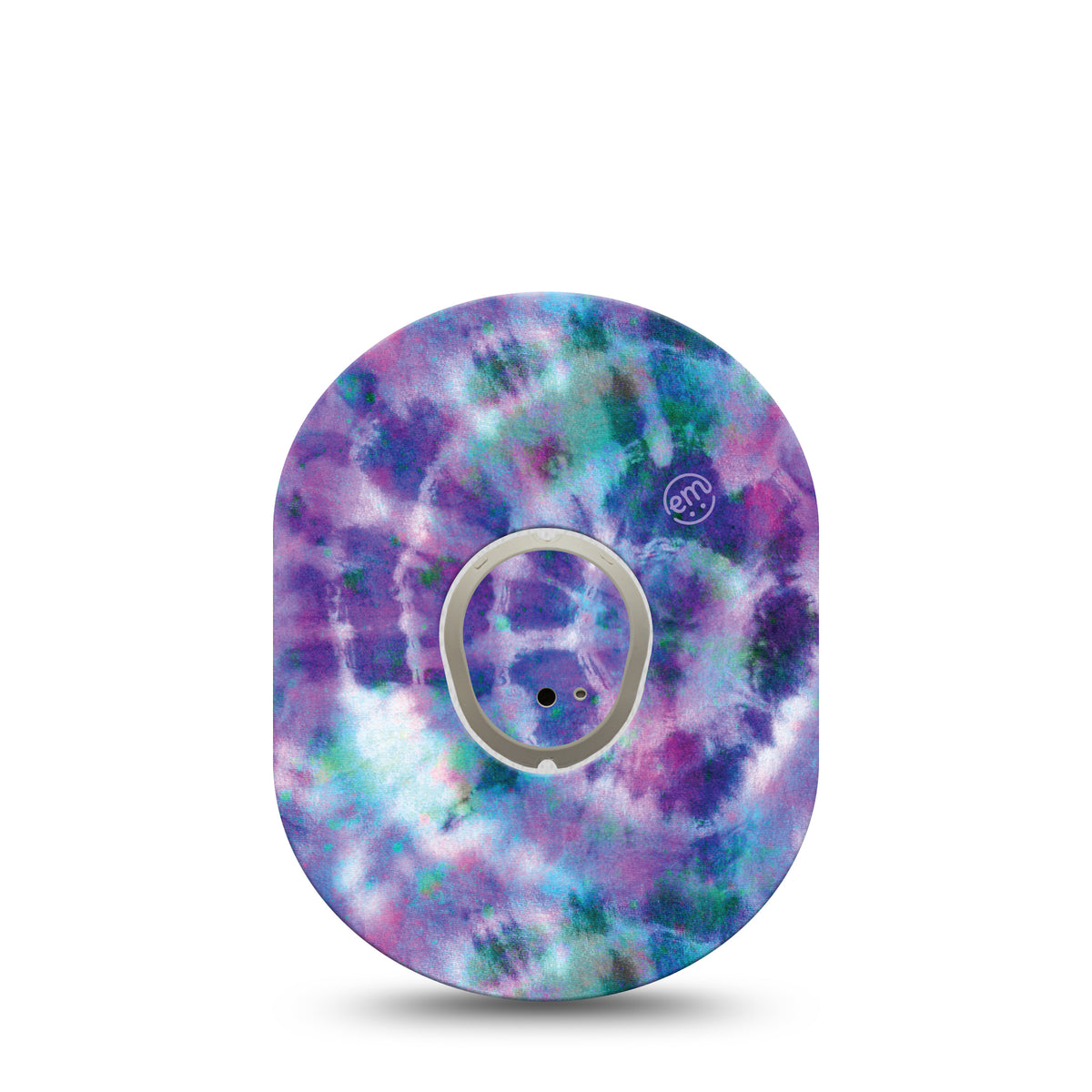ExpressionMed Purple Tie Dye Dexcom G7 Transmitter Sticker