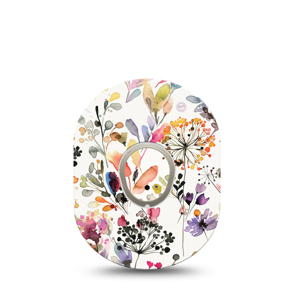 ExpressionMed Delicate Grasses Dexcom G7 Transmitter Sticker