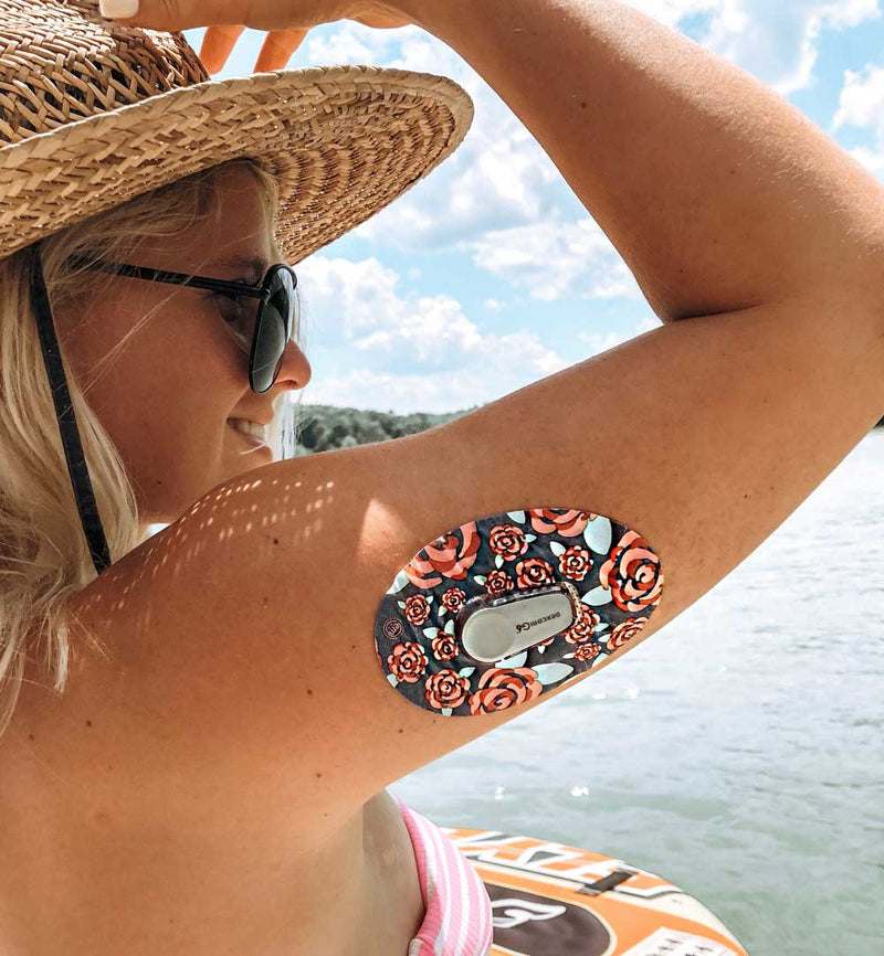 ExpressionMed Pretty Pink Roses Dexcom G6 Patch