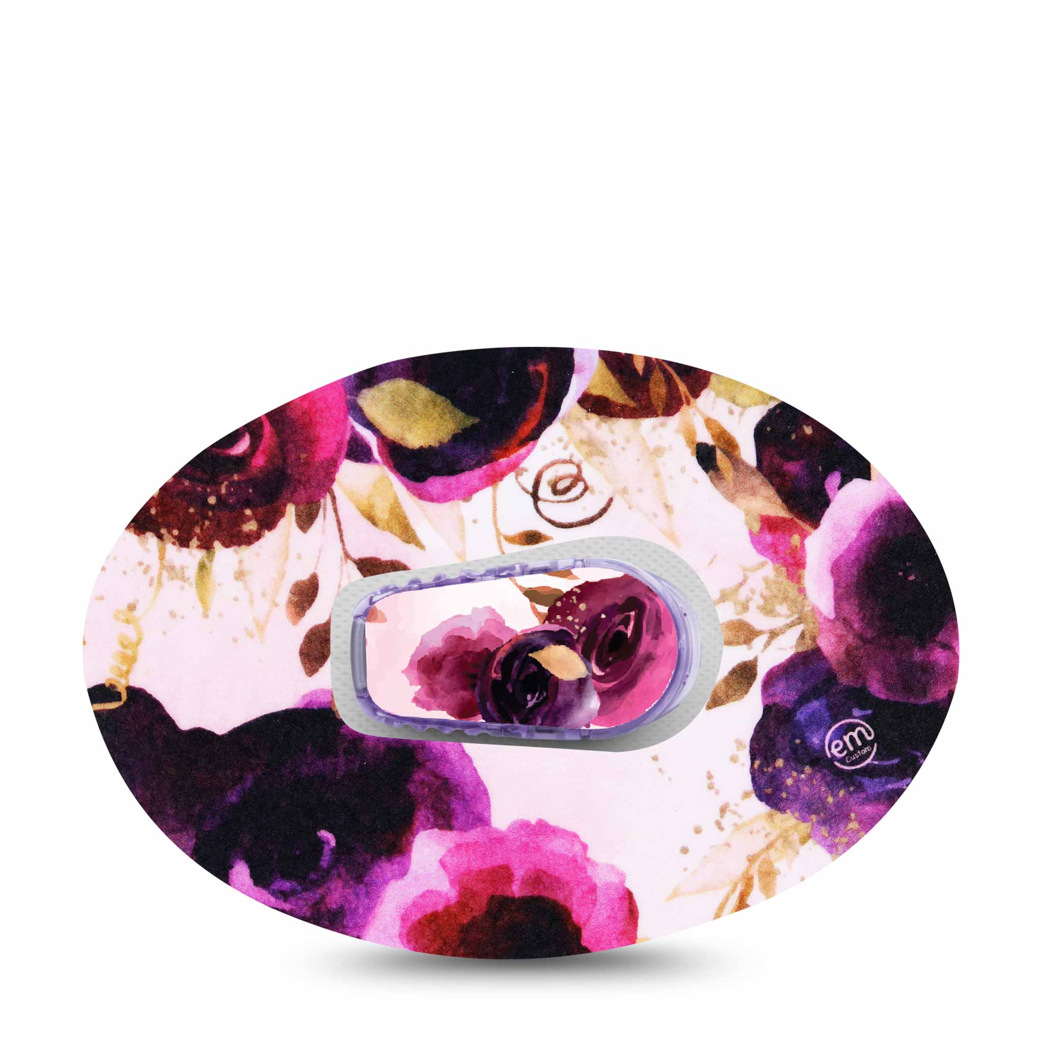 ExpressionMed Purple Bouquet Dexcom G6 Transmitter Sticker
