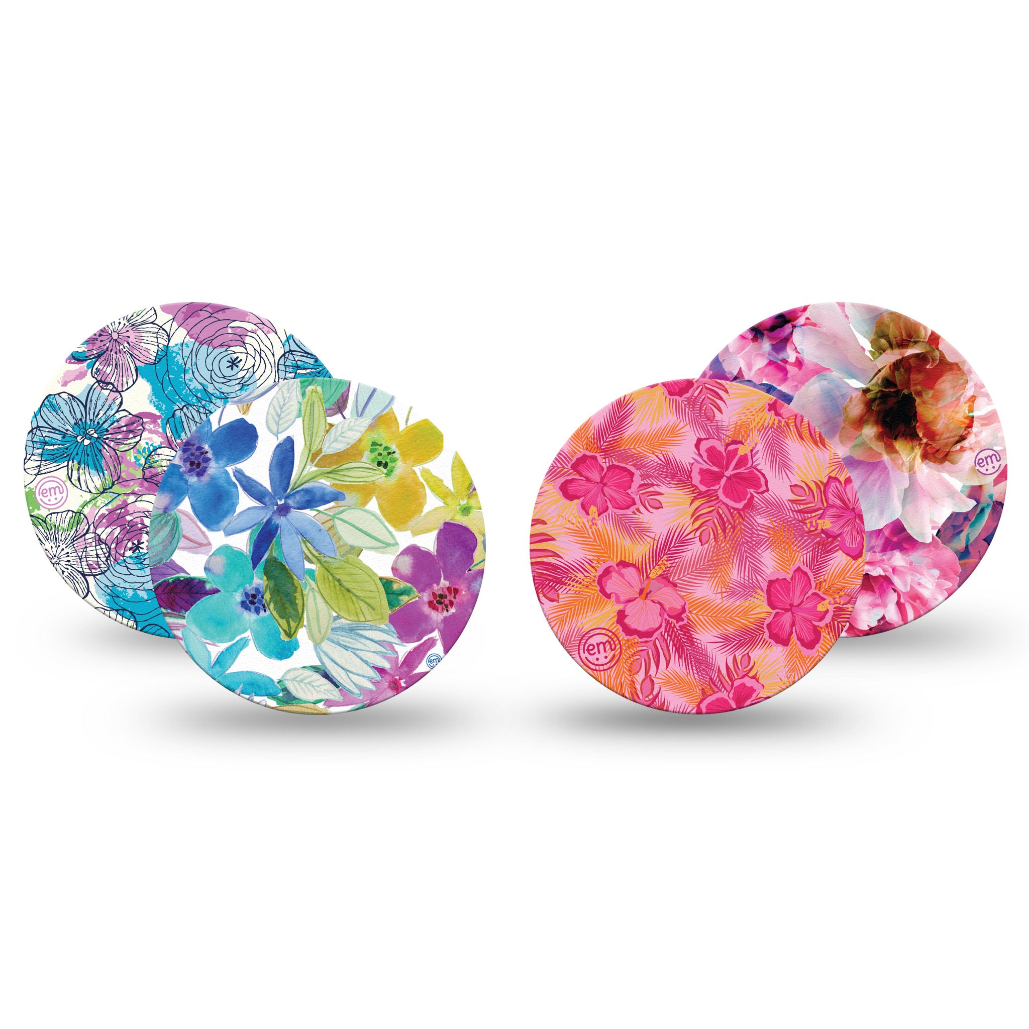 ExpressionMed Bursting Blooms Variety Pack Libre 3 Overpatch Tape